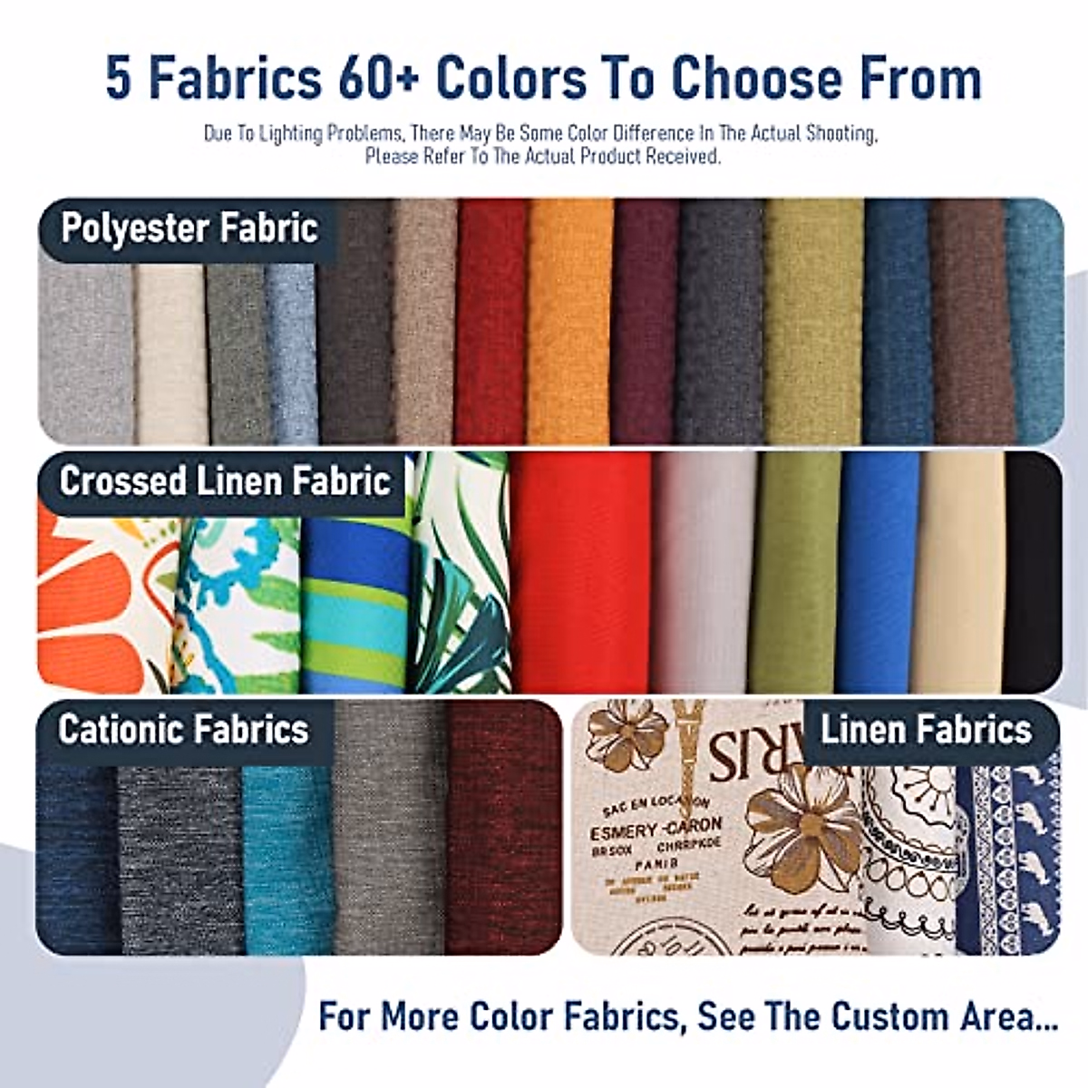 ROFIELTY Custom Cushion Covers, Patio Furniture Cushions Cover, Window Cushion Covers can be Replaced 70 + Colors to Choose from (Custom Cover,Custom Color)