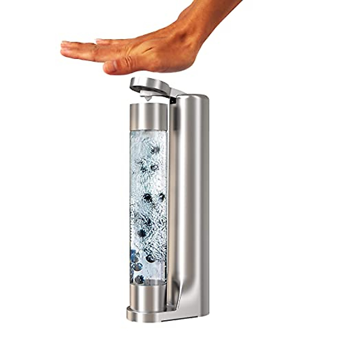 Fizzpod Sparkling Water Maker Soda Maker Infused Fruits Soda Streaming Machine for Carbonating with 1L Carbonating Bottle, Seltzer Fizzy Water Maker, Includes 3 x 1l Carbonating Bottle Compatible with 60L CO2 Carbonator