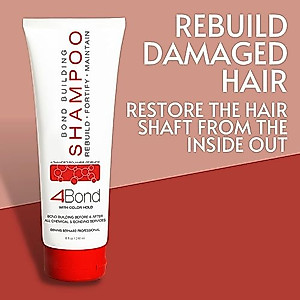 POWERTOOLS 4BOND Bond Building Shampoo | Restore Damaged Hair | Contains Advanced Polymers, Keratin, Baobab & Quinoa Proteins (8 Fl Oz)