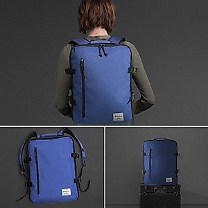 Rangeland Lightweight Travel Backpack Personal Item Size for Men Women Carry-On Daypack 15.6-inch Laptop, Commute Gym Sport, Blueberry