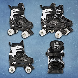 WiiSHAM Roller Skates for Kids 4 Size Adjustable Roller Skates,Fun for Boys and Kids