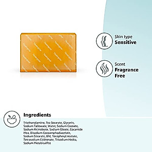 Neutrogena Original Fragrance-Free Facial Cleansing Bar with Glycerin, Pure & Transparent Gentle Face Wash Bar Soap, Free of Harsh Detergents, Dyes & Hardeners, 3.5 oz