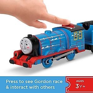 Thomas & Friends Motorized Toy Train Talking Gordon Engine with Sounds Phrases & Coal Tender for Preschool Pretend Play Kids Ages 3+ Years