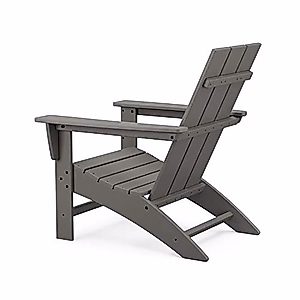 Modern Adirondack Chair (Slate Grey)