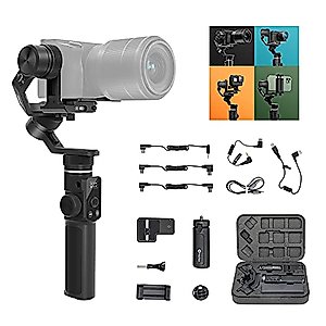 FeiyuTech G6 Max [Official] 3-Axis Camera Gimbal Stabilizer for Small Mirrorless/Pocket/Action Camera/Smartphone,fits Canon 200D M50 Sony ZV1 a6500 Panasonic GH4 GoPro 8 7 iPhone 14 13 ProMax XR XS