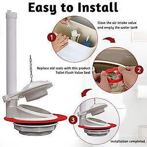 2PCS Flush Valve Seal for Mansfield Toilet Replacement Parts, Silicone Toilet Replacement Parts Compatible with 2003 Era Mansfield Flush Valve Seal 210 & 211 Flush Valve, Equivalent to 630-0030
