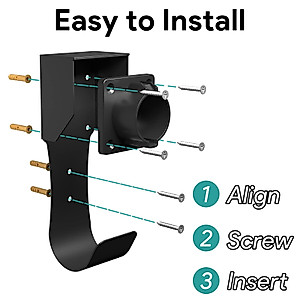 MAX GREEN Wall-Mount Connector Holster Dock,Nozzle Holster Dock with Screws for SAE J1772 EVSE Electric Vehicle EV Charger Holder