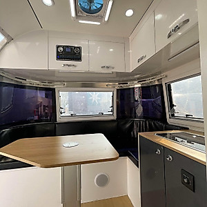Airstream Caravans Trailer with Bedroom/Living Room/Bathroom and Kitchen.Now Travelling is Much Easy, 24 * 7.15 * 8ft.