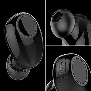 NVAHVA Bluetooth Earbud 10 Hrs Playtime, Single Wireless Earphone, Mini Bluetooth Headset Hands-Free Car Headphone, Cell Phone Bluetooth Earpiece for iOS Android Smart Phones PC TV Audiobook