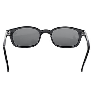 Pacific Coast Original KD's Polarized Biker Sunglasses (Black Frame/Dark Grey Lens)