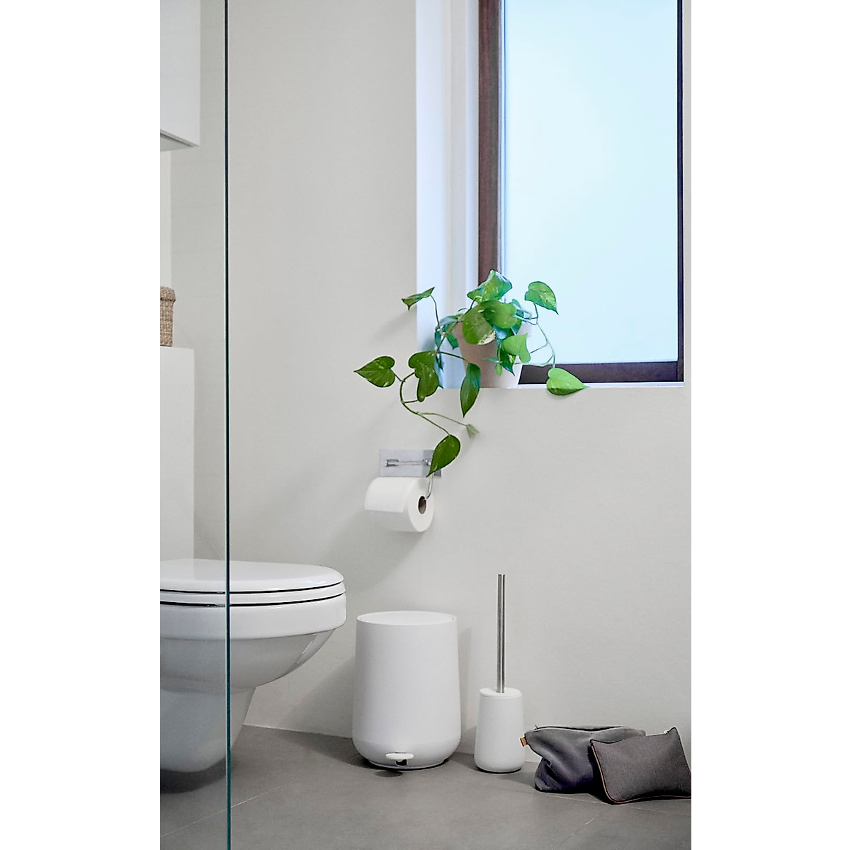 Zone Denmark Modern Elegance Nova Bathroom Bin, Cosmetic Bin, and Waste Bin - Sleek Design for Stylish Bathrooms and Efficient Waste Management