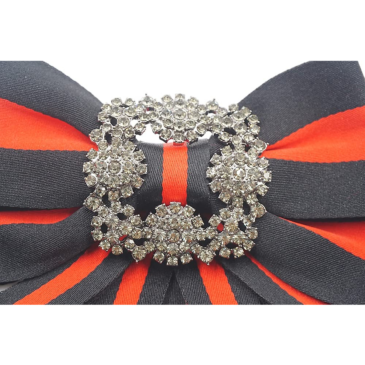 Christmas Ribbon brooch for women men bowknot costume brooches women jewelry beads accessories womens bow tie bow brooch (dk blue)