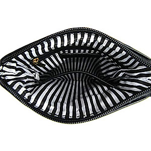 Solene Women's Faux Leather Organizer Multi Zipper Pockets Handbag With Detachable Wristlet Crossbody Bag-WU002(Royal Blue)