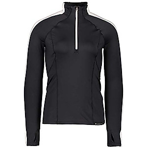 Obermeyer Womens Discover 1/4 Zip Top, Black, Large
