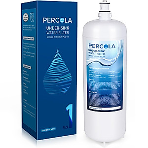 PERCOLA 3MFF101 Under Sink Water Filter, Replacement for Under Sink Full Flow Filtration System 3M Aqua-Pure 3MFF100, 70020249663 6,000 Gallons (1 Pack)