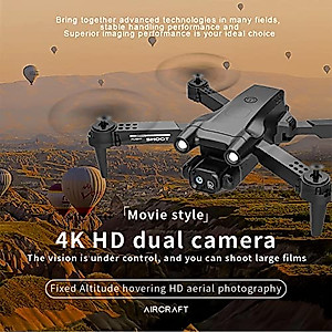 Usbinx Life Drone with Dual 4K HD FPV Camera, F195 Pro Aerial Photography with WiFi FPV, One Key Return, Gesture Control, Optical Localization, Smart Obstacle Avoidance, Best