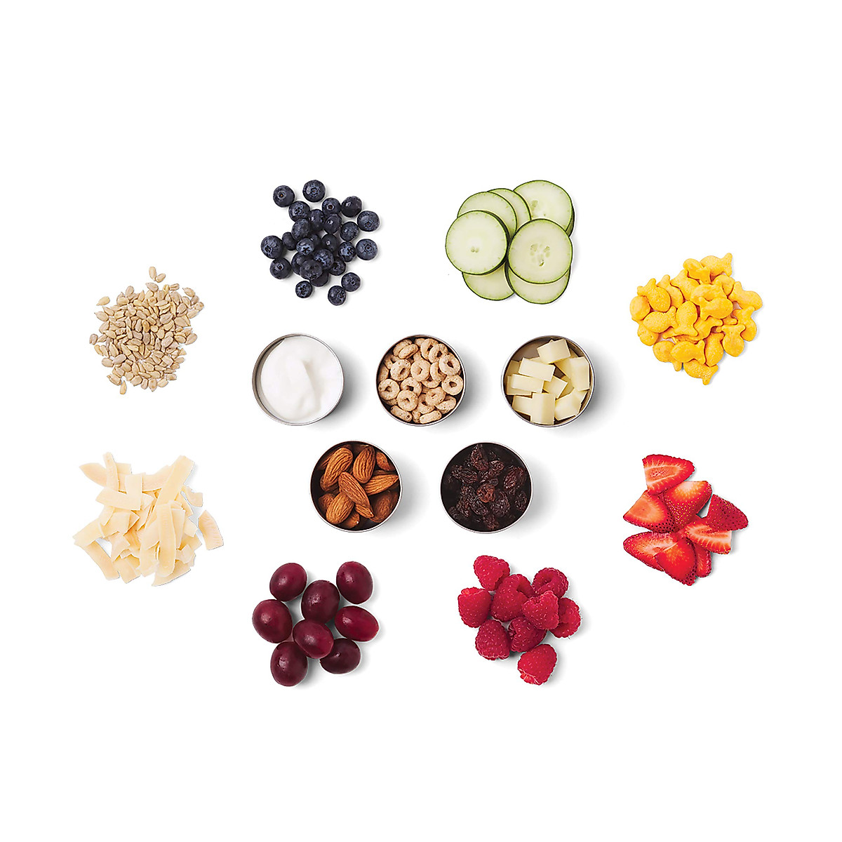 Bits Kits Stainless Steel Reusable Condiment and Snack Containers, Set of 3