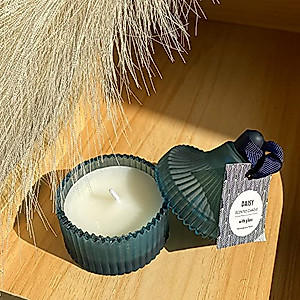 Scented Candles Gift for Women, Soy Candles with Luxury Candle Jar and Lid for Home Scented, Aromatherapy Candle Gifts Set for Christmas Day, Birthday, Mothers Day, Valentine's Day (Daisy, Small)