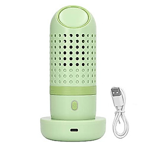 Portable Ultrasonic Washing Cleaner,plplaaoo Fruit and Vegetable Washing Machine, Wireless Food Purifier IPX7 Waterproof Portable Wireless USB Rechargeable Food Purifier for Rice Food (Green)