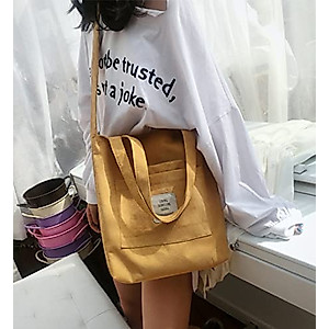 Tote Bag Women Cute Hobo Bag Satchel Bag Shoulder Bag College Bag Travel Bag Crossbody Bag Corduroy Tote Handbag 2023