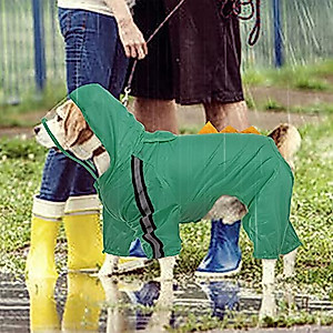 Clear Small Dog Raincoat Jacket Hooded with Reflective Strip, Waterproof Pet Raincoat Slicker Hoodie for Dog with Leash Hole, Lightweight Breathable Pet Rain Poncho Cartoon for Small Dogs Puppies