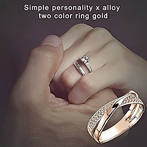 Ring Magnetic Therapy Ring Yoga Energy Weight Loss Health Ring WomenValentineDay Birthday Gift Jewelry,Size 5-11 (5) gold