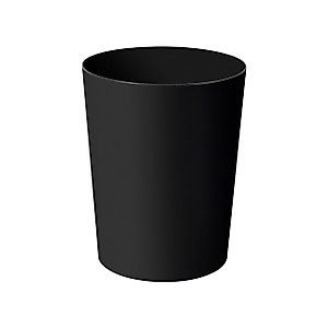 Soddeph 2.5 Gallon Trash Can,Plastic Garbage Recycling Bin,Waste Trash Bin,Round Container Bin Wastebasket forOffice,Home,Bathroom,Kitchen (Black, 1 Pack)