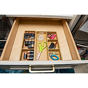 Lipper International 823 Bamboo Wood 3-Compartment Organizer Tray, 11 5/8" x 4 1/8" x 1 3/4"