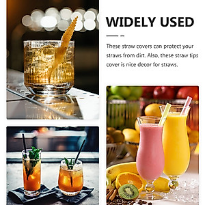 GLEAVI 8pcs Animals Straw Tips Cover Reusable Cute Frog Straw Toppers Straw Cover Plugs for Drinking Straws Party Straw Caps Decoration