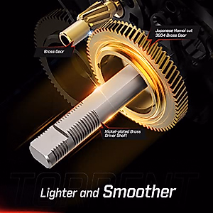 Piscifun Torrent Baitcasting Reel and Rod Combo, 7' MH M 2Pcs Baitcaster Rod and 18Lbs Carbon Fiber Drag, 7.1:1 Right Handed Baitcasting Fishing Reel