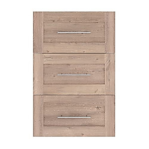 Bestar 3 Drawer Set for Pur Shelving Unit in Rustic Brown