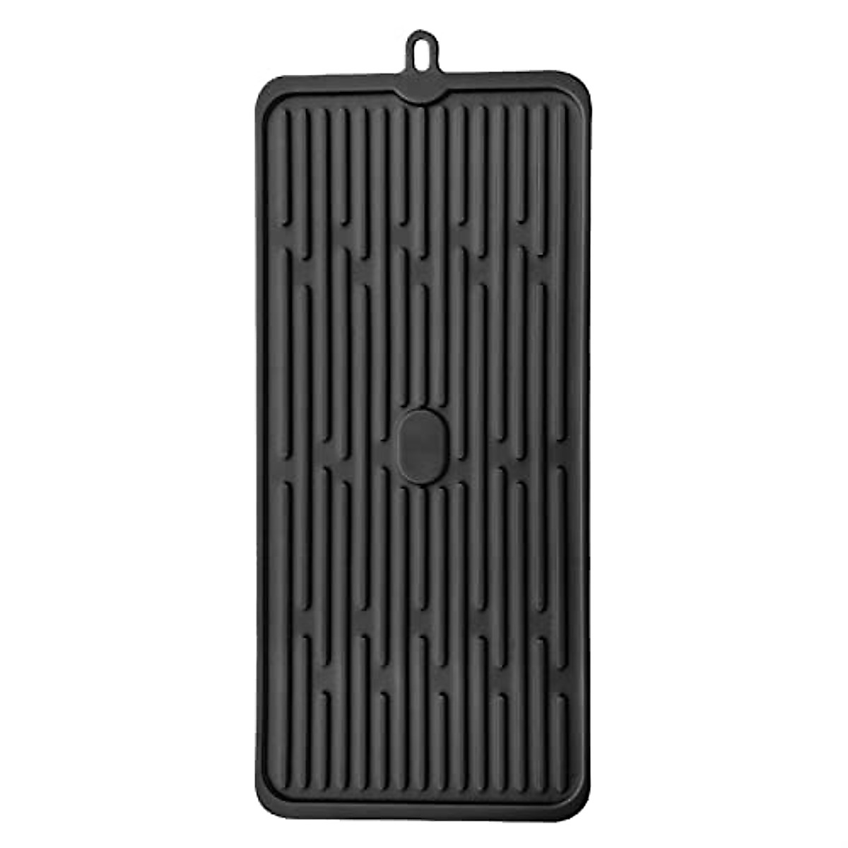 DEPILA GIZTAT，Under Sink mat Silicone Drying Mat for Kitchen Counter Silicone Sink Mats Silicon Dish Dry Mat Heat Resistant Kitchen Mat soap Box (Color : Black)