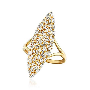 Ross-Simons 0.85 ct. t.w. Diamond Cluster Ring in 14kt Yellow Gold. Size 7