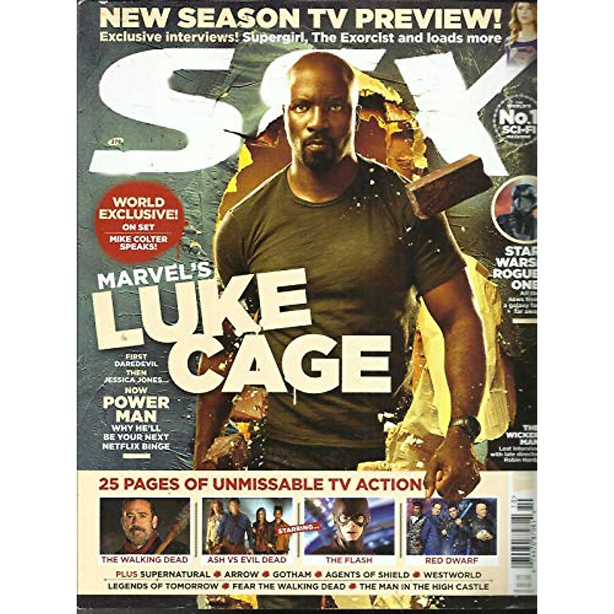 SFX MAGAZINE, NEW SEASON TV PREVIEW ! * MARVEL'S LUKE CAGE OCTOBER, 2016# 278