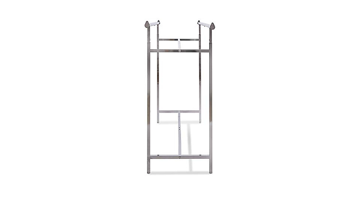 Econoco - Adjustable Double Bar Rectangular Hangrail Rack in Chrome — 🛍 ...
