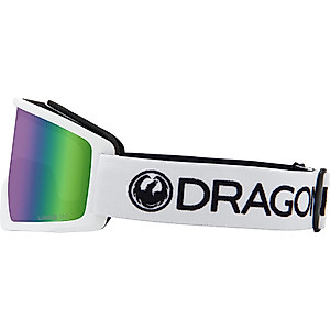 Dragon DX3 OTG Snow Sport Goggle - White Frame | Lumalens Green Ion Lens