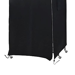 Eurobuy Universal Bird Cage Cover Good Night Birdcage Cover Large Adjustable Bird Cage Cover Weatherproof Sun Protection Cage Cover (Black)