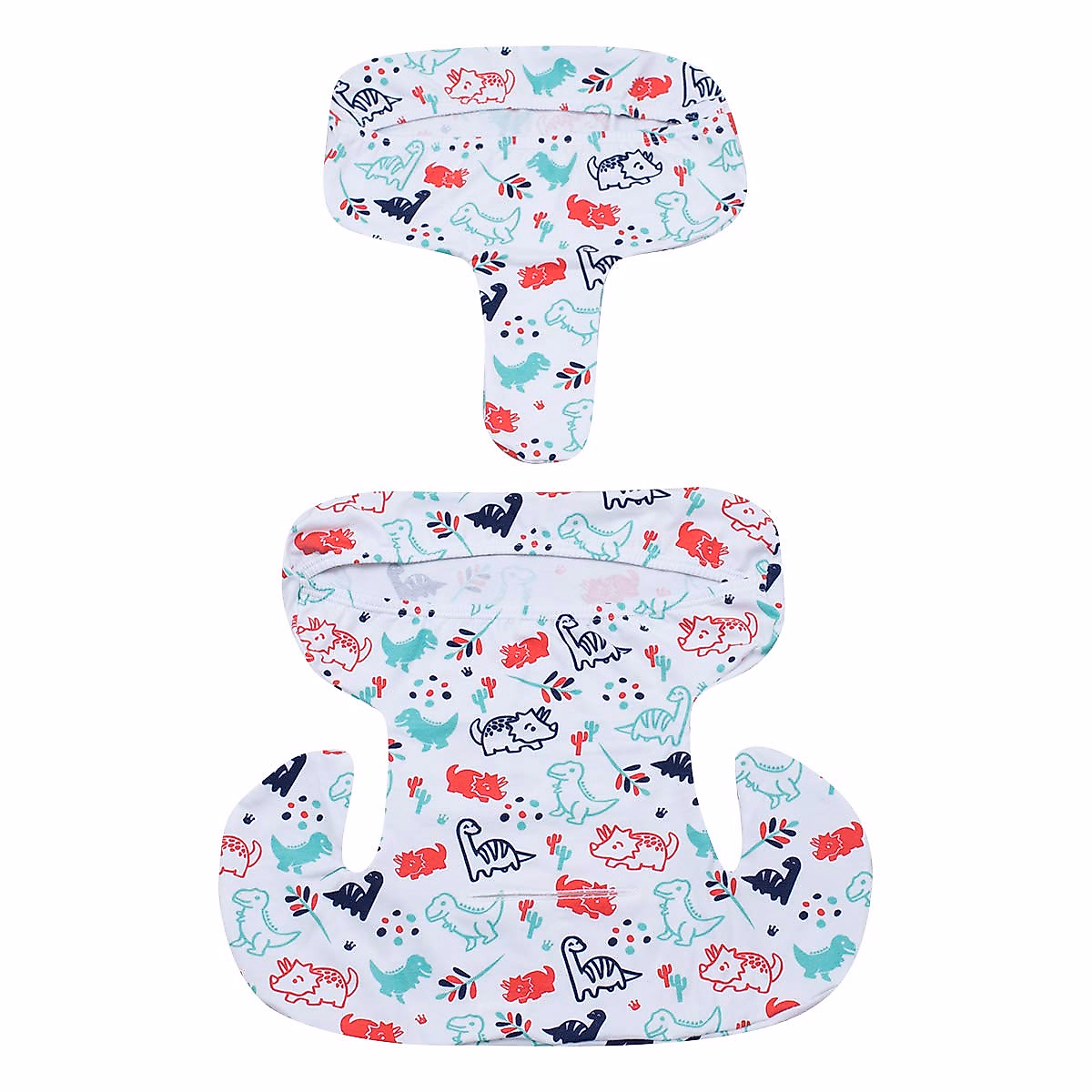 JYOKO Kids Cover Liner Made Cottton for car seat Compatible with Reducer Graco 4Ever (Dino Party)