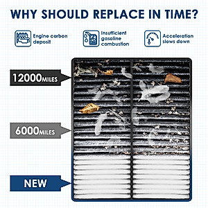 KURIMUP CA12061 Replacement Engine Air Filter, Efficient Filtration Offers 99% Air Purification, Fit for Acura MDX 3.5L/TLX L4 2.0L and Honda Passport/Pilot/Odyssey/Ridgeline.