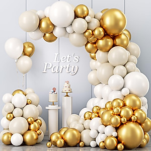 Black White Balloon Garland Kit Kelfara 120Pcs Different Sizes 12/10/5 inch Matte Black White and Metallic Silver Confetti Latex Balloons for Wedding Birthday Party Accessory Arch Decoration