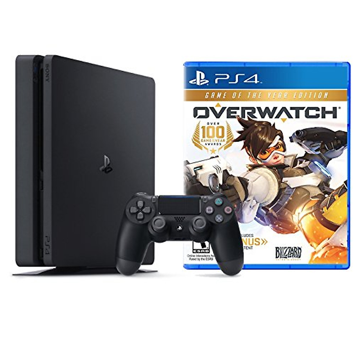 Playstation Slim 1TB Console + Overwatch (GOTY EDITION) Bundle ( 2 - Item )