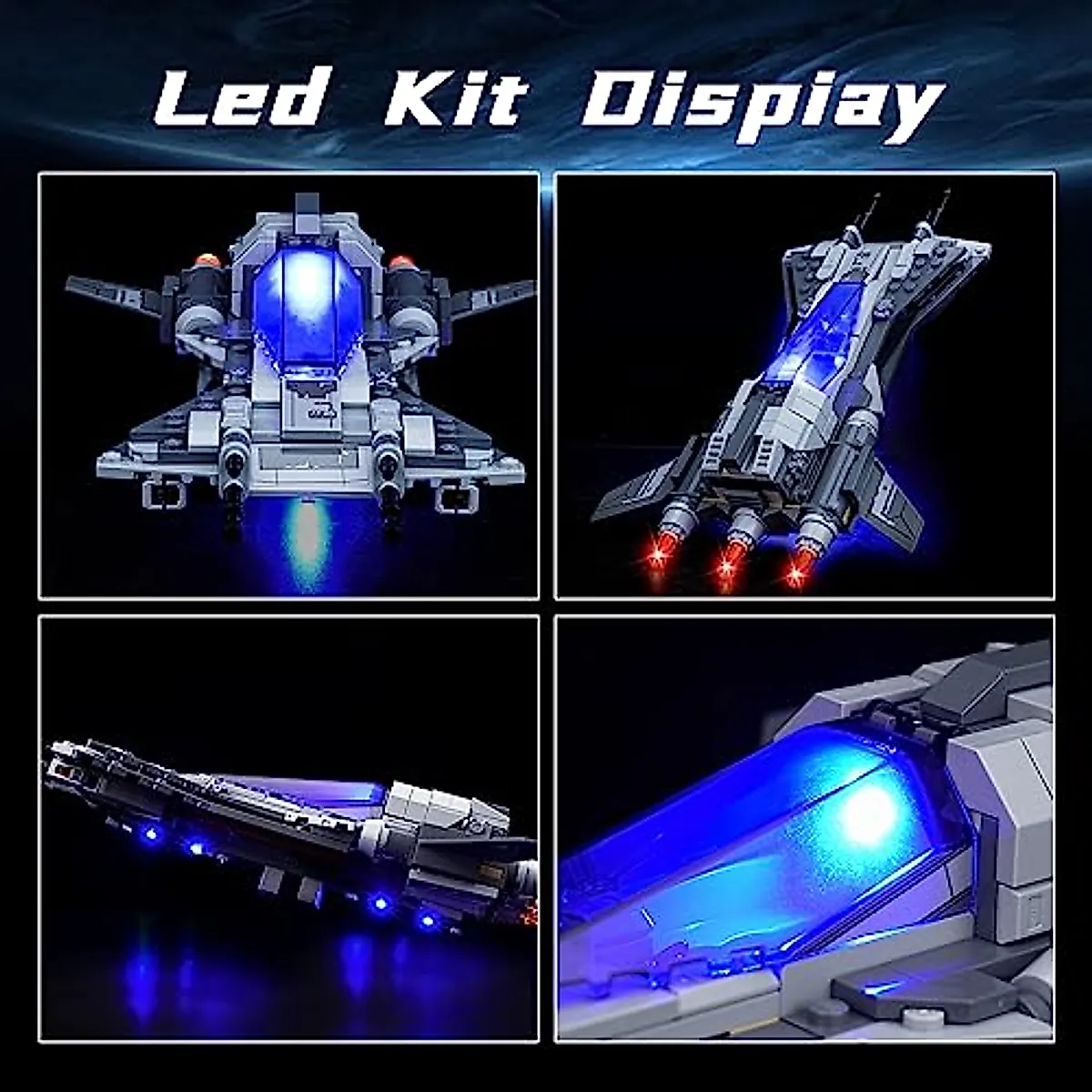 Bourvill LED Lights Kit for Lego Star Wars Pirate Snub Fighter 75346 - Lights Set Compatible with Lego 75346 Set -Classic Version (Lights Kit Without Model)