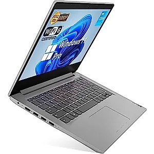 Lenovo IdeaPad 3 Laptop, 14" FHD Display, Dual-core Intel i3-1115G4, 20GB RAM, 1TB SSD, Webcam, HDMI, 4 in 1 Card Reader, Dolby Audio, WiFi 6, 7.5 Hours Battery Life, Windows 11 Pro, Grey, MarsPC