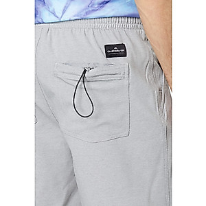 Quiksilver Men's Taxer Heather Amphibian 18 Hybrid Short, Sleet, Large
