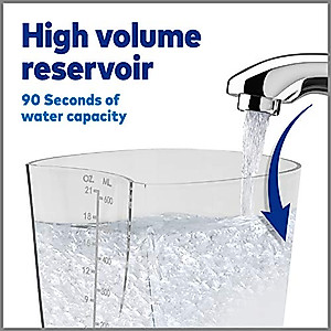 Waterpik Aquarius Water Flosser Professional For Teeth, Gums, Braces, Dental Care, Electric Power With 10 Settings, 7 Tips For Multiple Users And Needs, ADA Accepted, Black WP-662