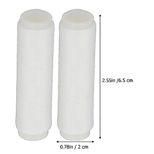 LIOOBO 2 Rolls High Elastic Fishing Line Portable Fishing Line Fishing Accessory Fishing Gear Fishing Tool -Slip Fishing Line Clear Line High Elasticity White Fishing Accessories Nylon