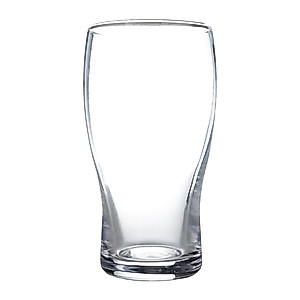 Burns Glass Large Beer Glasses Set of 4, 20 Oz Classic British Craft Beer Glass - 100% Safe Lead-Free Glass, Durable Father Pilsner Beer Drinking Glass Cups Pub Glassware Great Dad Gifts
