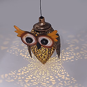 Solar Lanterns, Premium Metal Hanging Solar Light Wide Applicability LED Design for Home for Yard for Garden