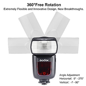 GODOX V860II-S Kit HSS 1/8000s GN60 2.4G TTL 1.5s Recycle Time Li-ion Battery Camera Flash Speedlite Light Compatible for Sony Camera & Color Filters & Diffuser (V860II-S)