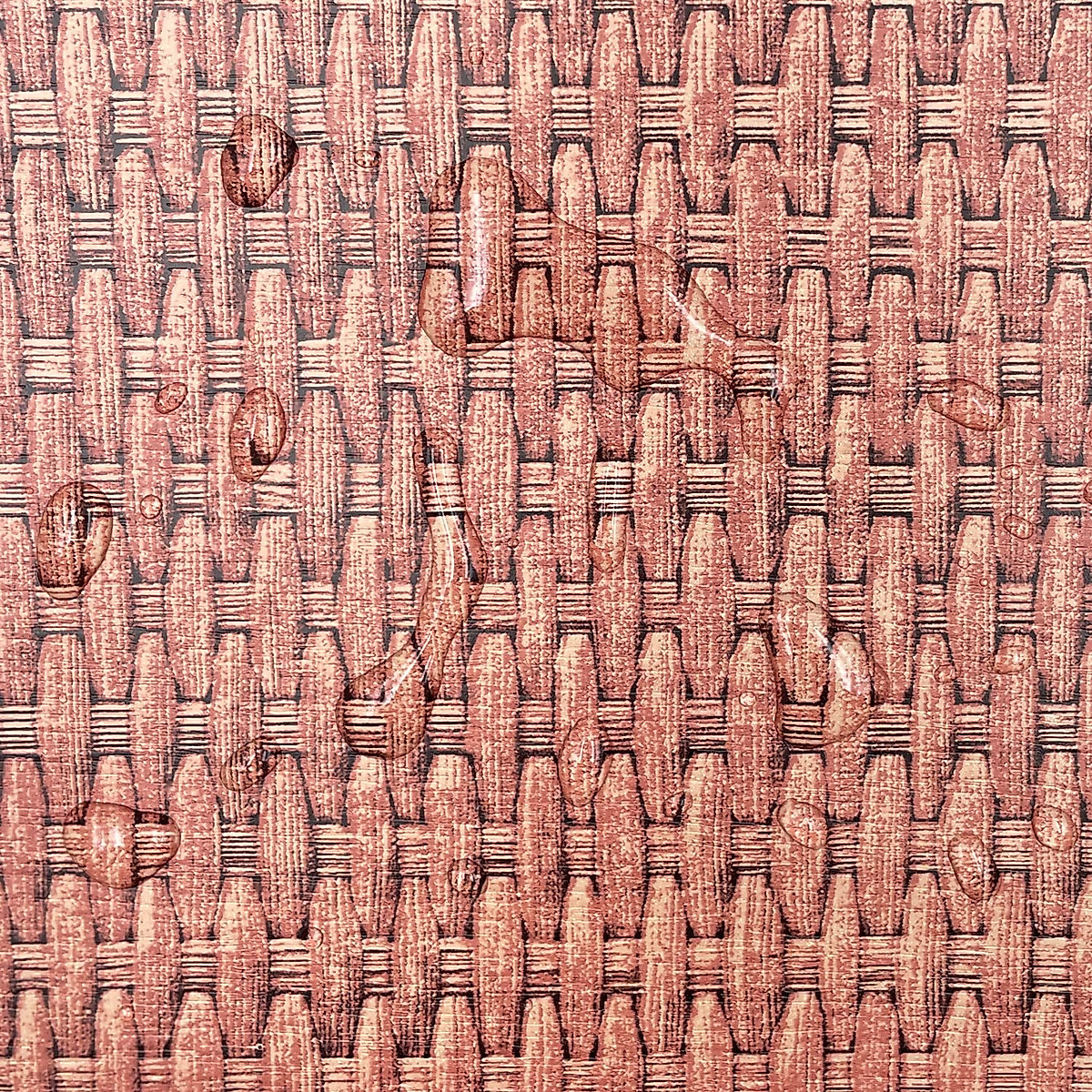 Yifely Light Brown Weave Wood Grain Furniture Paper Self-Adhesive Shelf Liner Door Sticker 17.7 Inch by 9.8 Feet